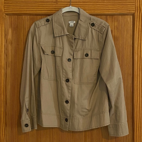 J. Crew | Jackets & Coats | Jcrew Lightweight Pleated Swing Jacket ...